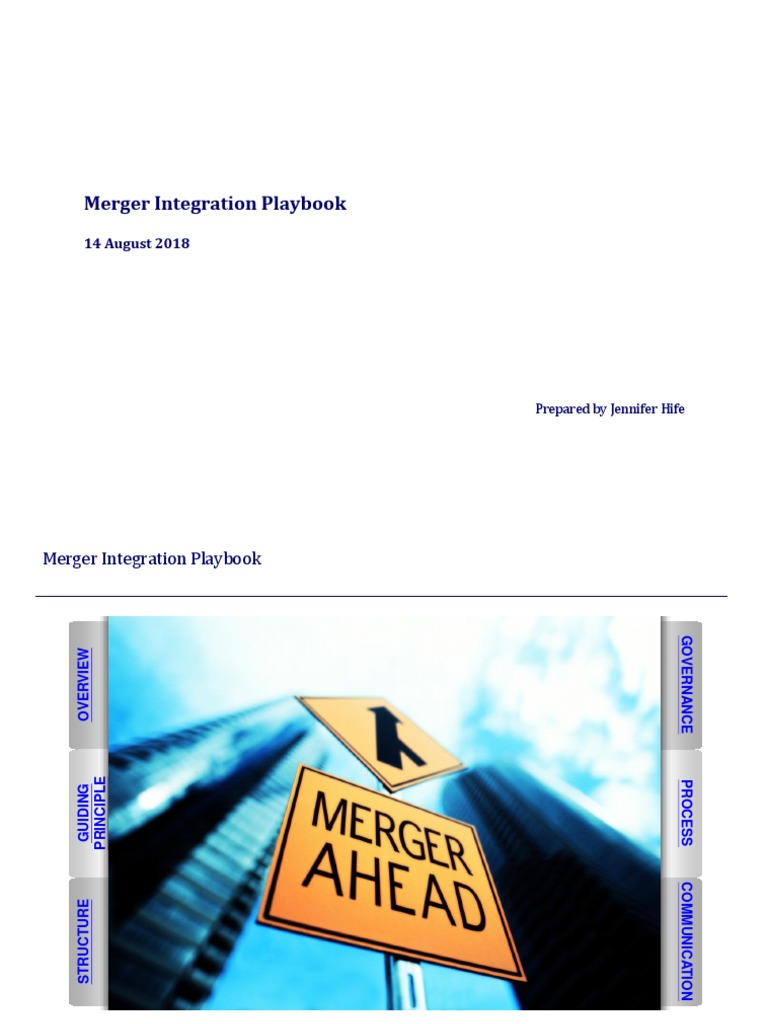 Merger Integration Playbook Overview | PDF | Mergers And Acquisitions ...
