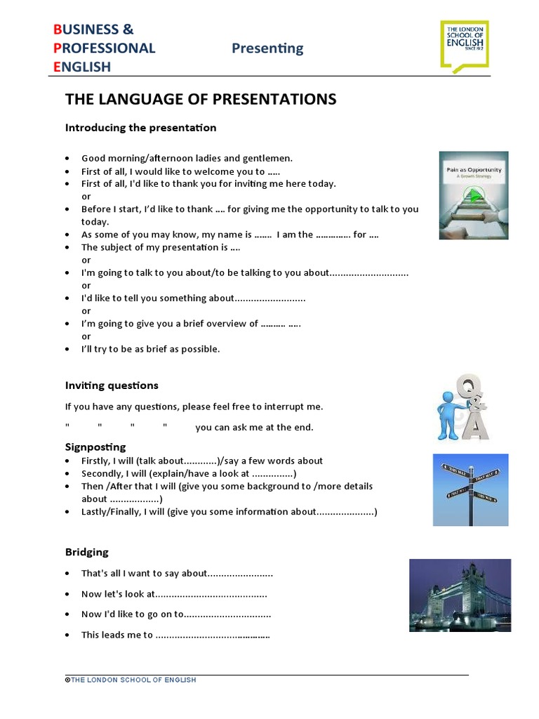 Language of Presentations - 2019 | PDF