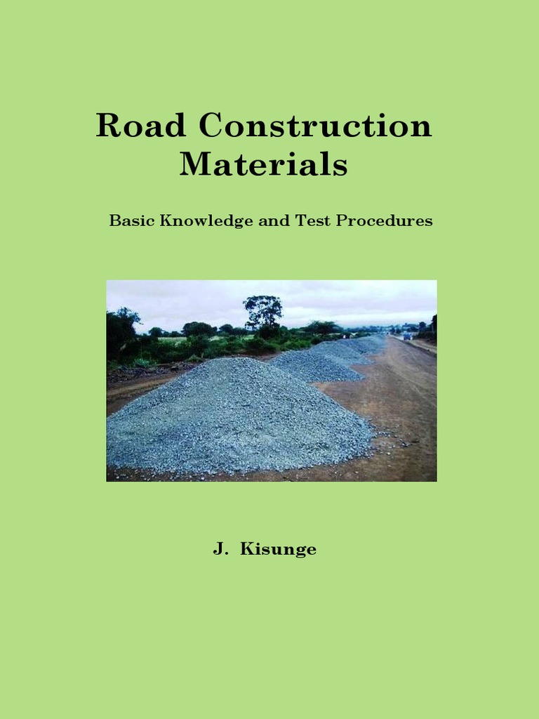 Road Construction Materials | PDF | Laboratories | Construction Aggregate