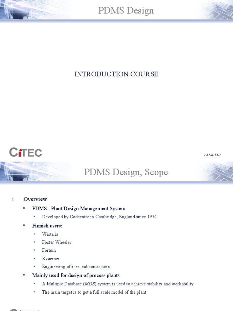 PDMS Design | PDF | Menu (Computing) | Button (Computing)