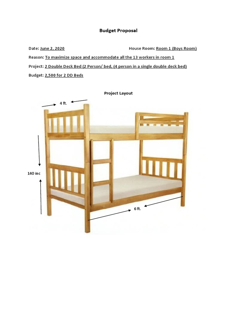 Budget Proposal DD Bed | PDF