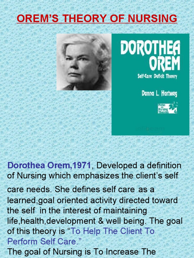 Orem's Theory Application | Download Free PDF | Nursing | System