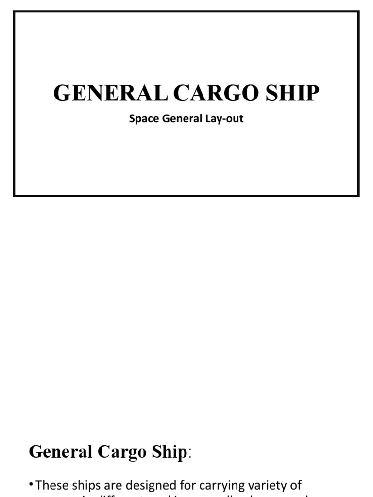 General Cargo Ship | Download Free PDF | Ships | Deck (Ship)