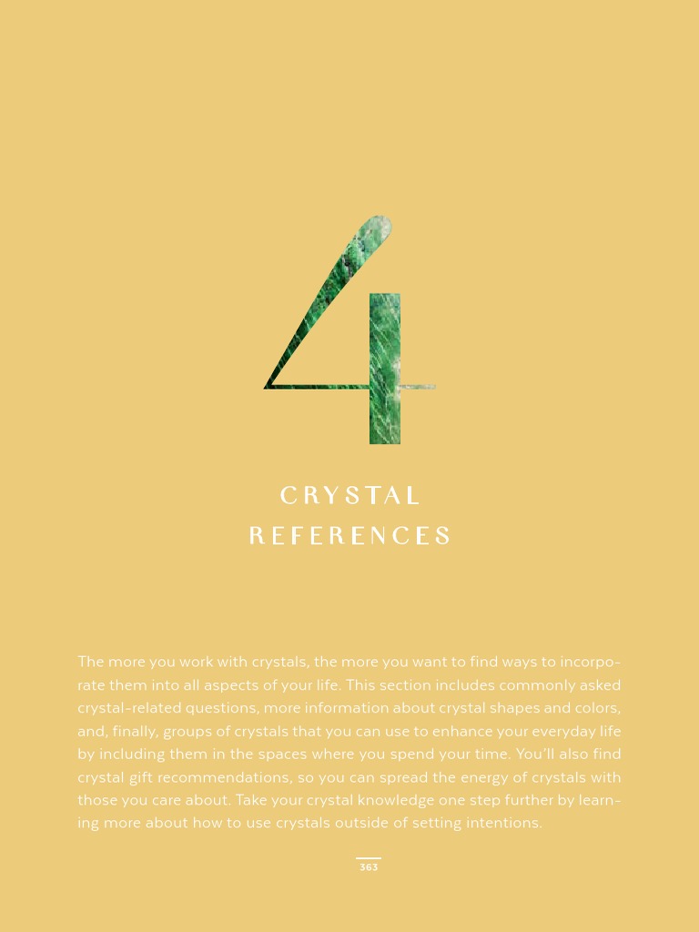 Crystal Reference Guide for Shapes, Colors and Uses | PDF | Bedroom ...