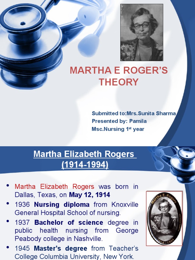 Martha Rogers' Science of Unitary Human Beings Theory: An Overview of ...