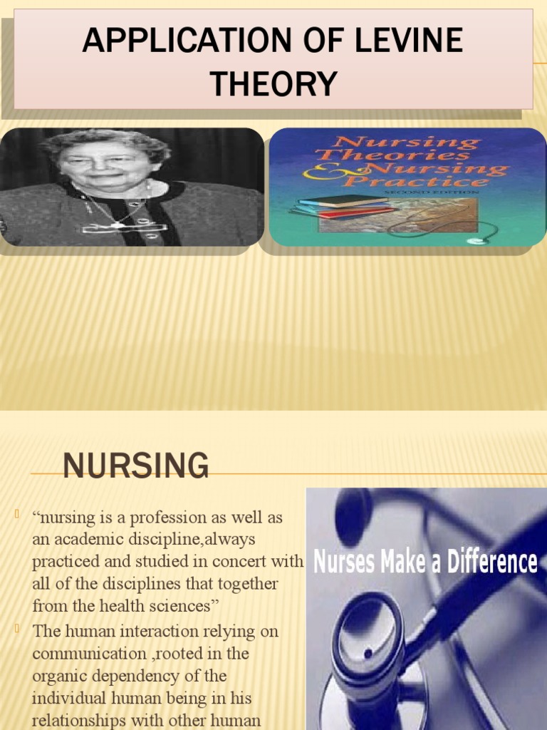 Application of Levine Nursing Theory | PDF | Arthritis | Nursing