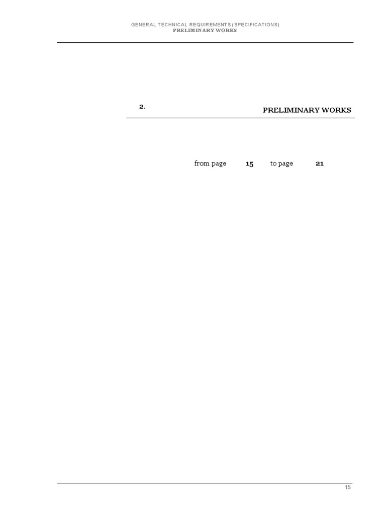 02 Preliminary Works | PDF | Road | Road Surface
