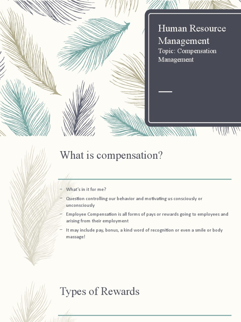 Compensation Management | PDF