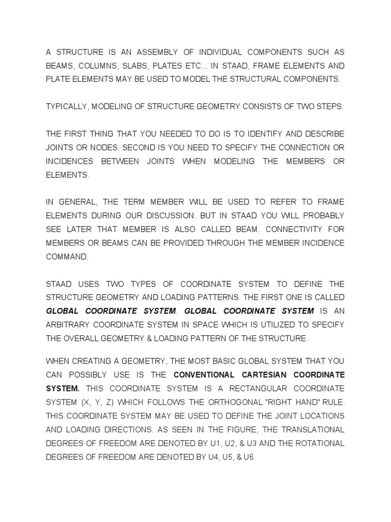Structure Geometry Script | PDF | Cartesian Coordinate System ...