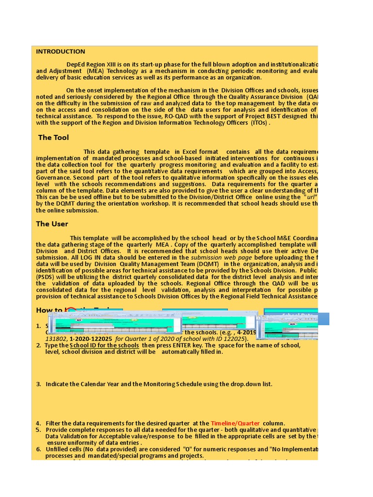 Smea Template 2020 | PDF