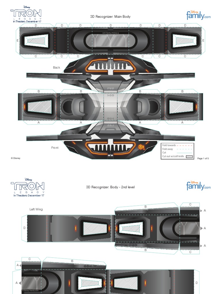 Tron Recognizer Printable | PDF | Nature | Leisure