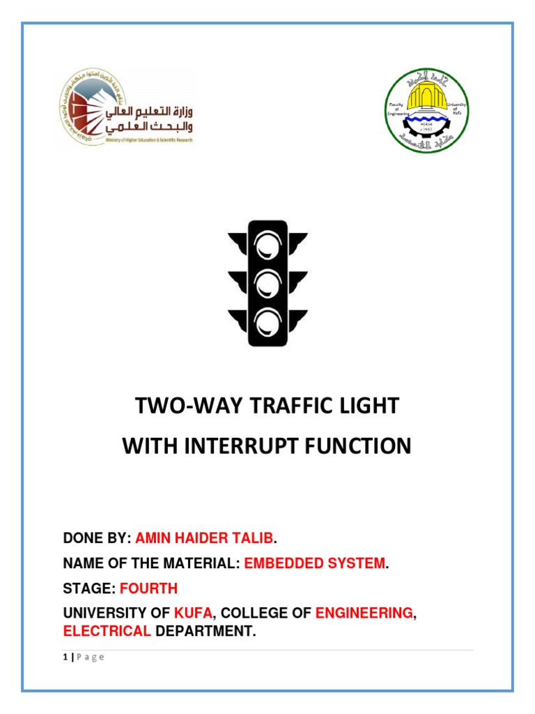 Two-Way Traffic Light With Interrupt Function | Download Free PDF ...