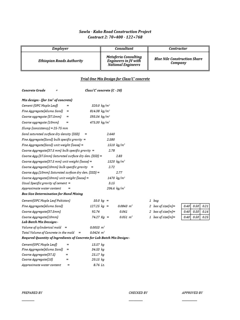 Class'C' Concrete-2 | PDF | Sand | Concrete