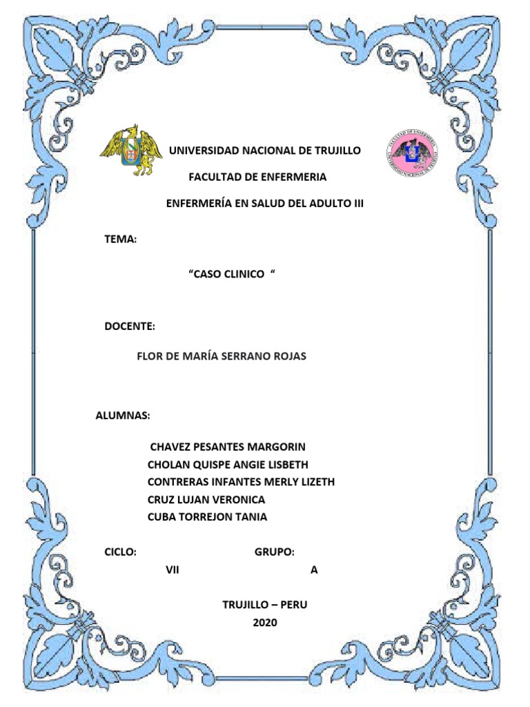 Caratula Caso Clinico | PDF