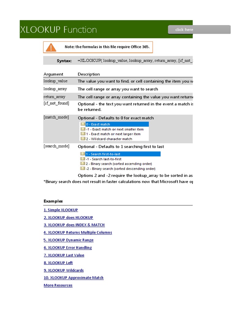 Excel Xlookup Function | PDF | Information Retrieval | Computer Data