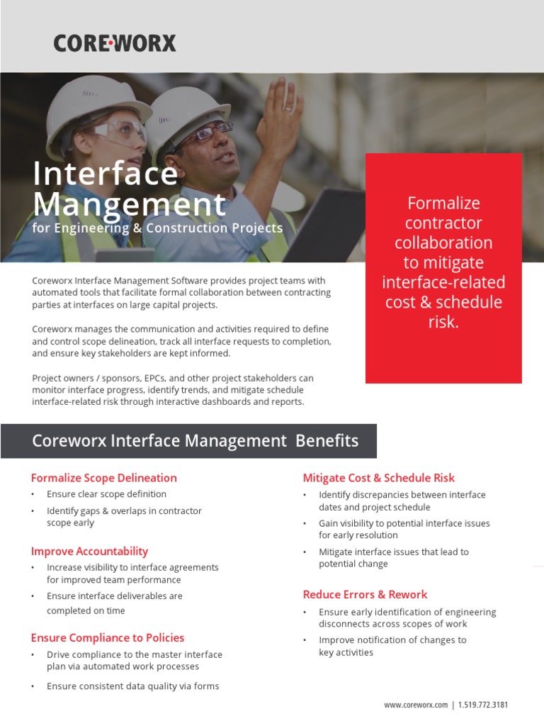 Interface Mangement: Formalize Contractor Collaboration To Mitigate ...