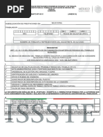 Formatos Nuevos Del ISSSTE (Word) | PDF | Medicina CLINICA | Especialidades Medicas