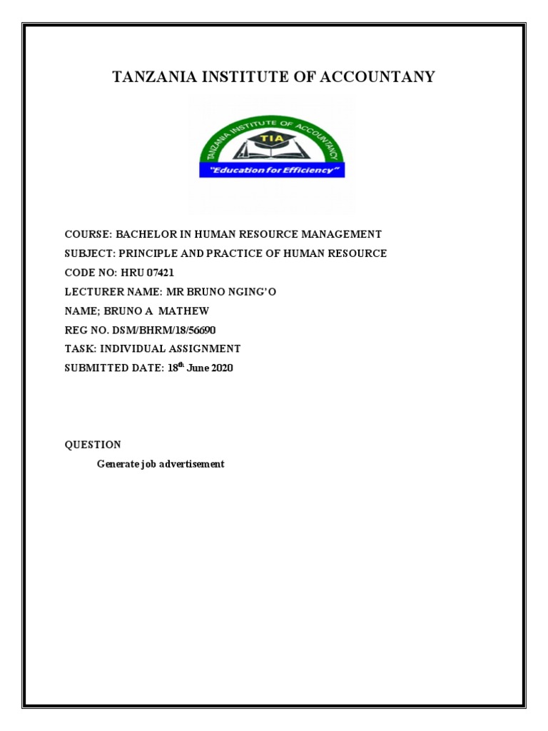 Tia Group Cover Page | PDF