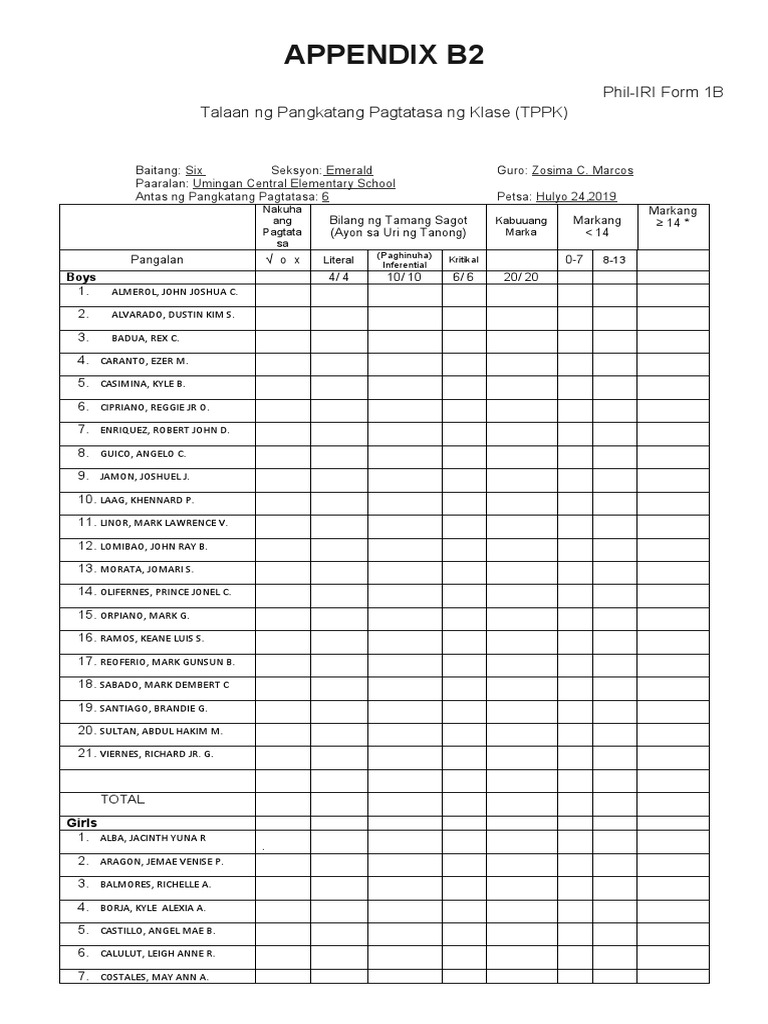Template of APPENDIX B2 Emerald | PDF