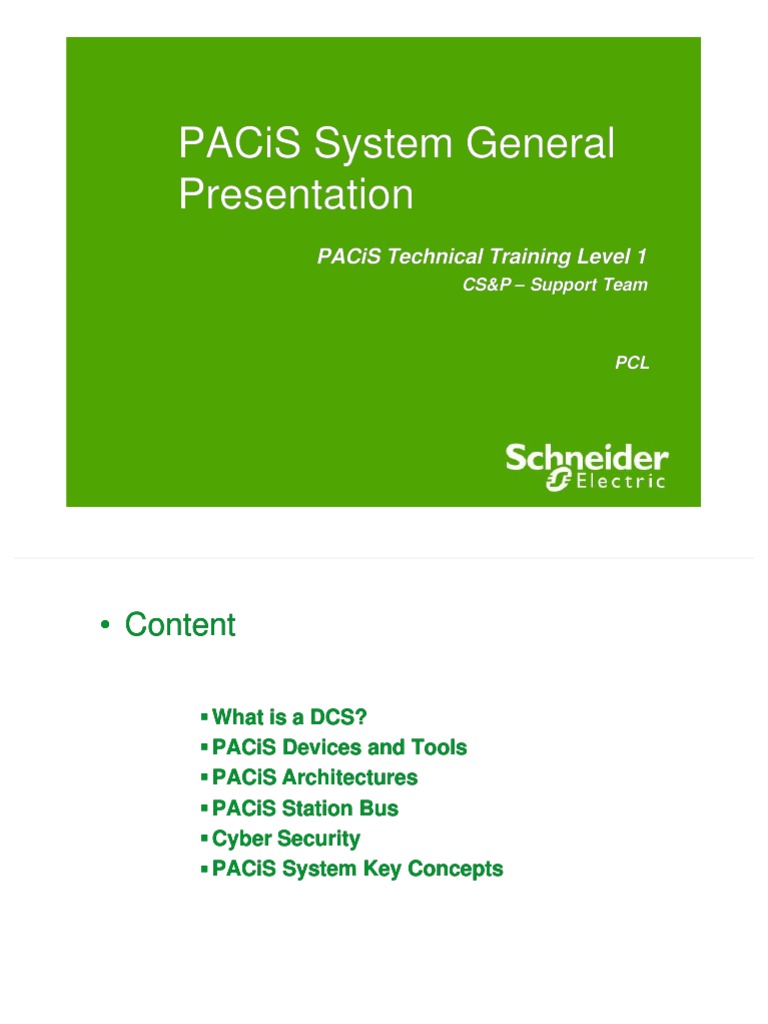 Pacis System General Presentation | PDF | Scada | Server (Computing)