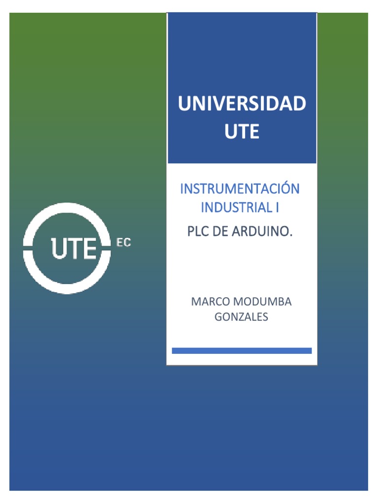 PLC de Arduino | PDF | Controlador lógico programable | Arduino