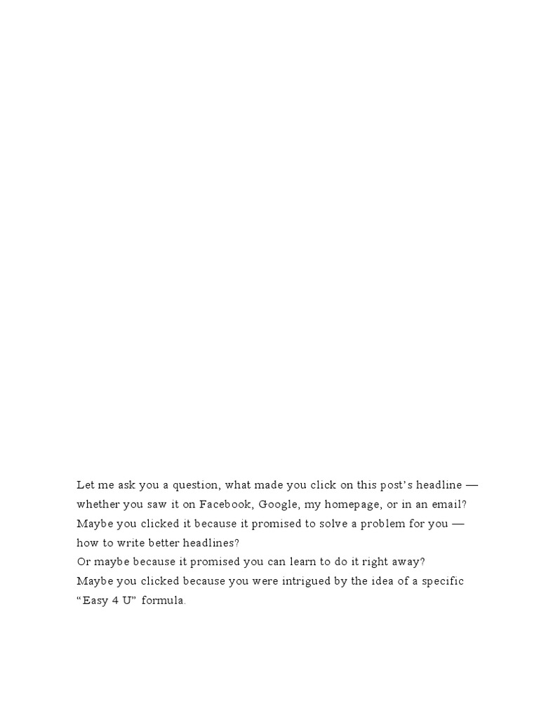 4u Formula | PDF