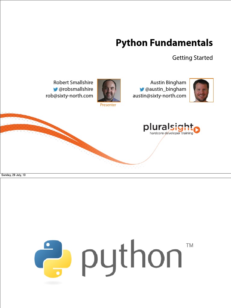 Python Fundamentals: Getting Started | PDF | Boolean Data Type | Software Development