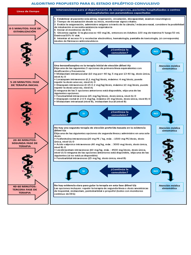 Algoritmo Convulsive and Status Epilepticus 2016 | PDF | Medicina ...