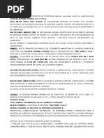 Minuta de Constitución Empresa Transporte | PDF | Business | Justicia