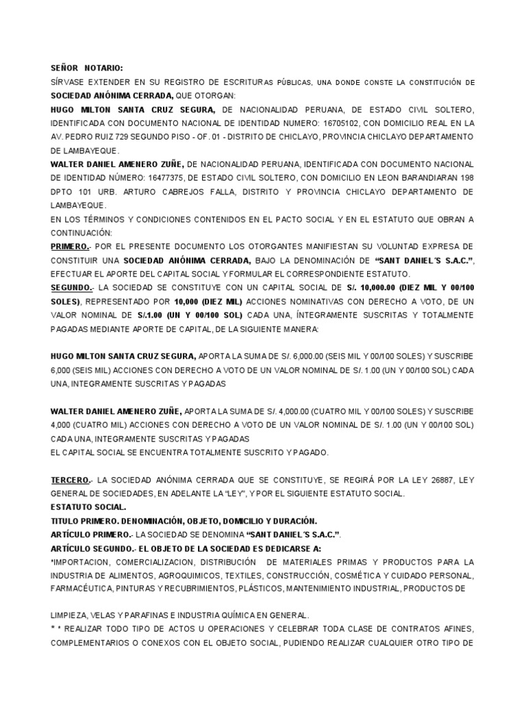 Minuta Empresa | PDF | Pagaré | Bancos