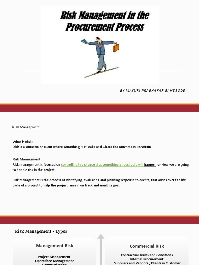 Procurement - Risk Management - Mayuri | PDF | Risk | Risk Management