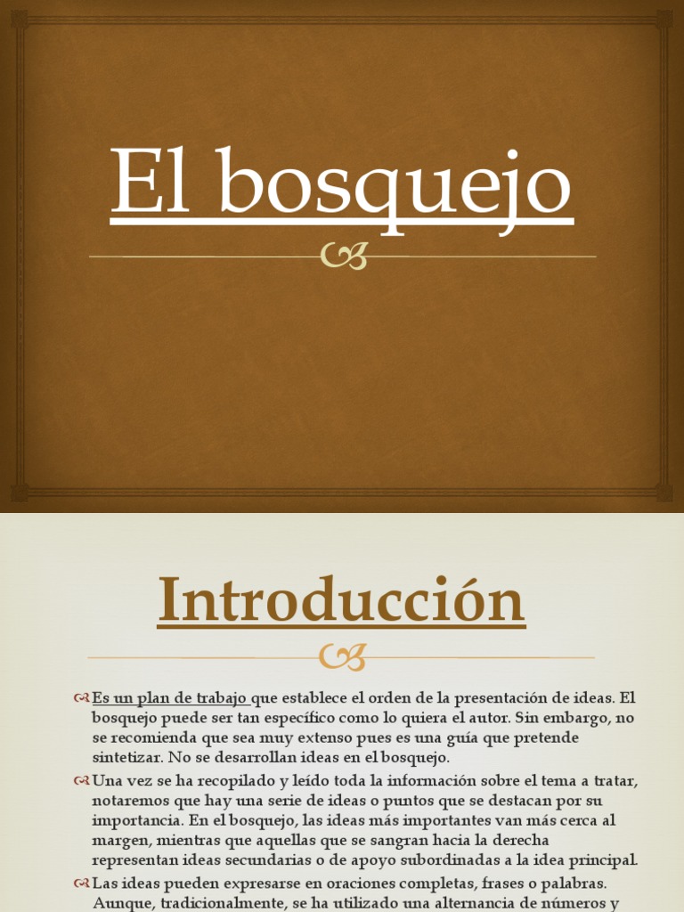 El Bosquejo Power Point | PDF | Teatro | Science