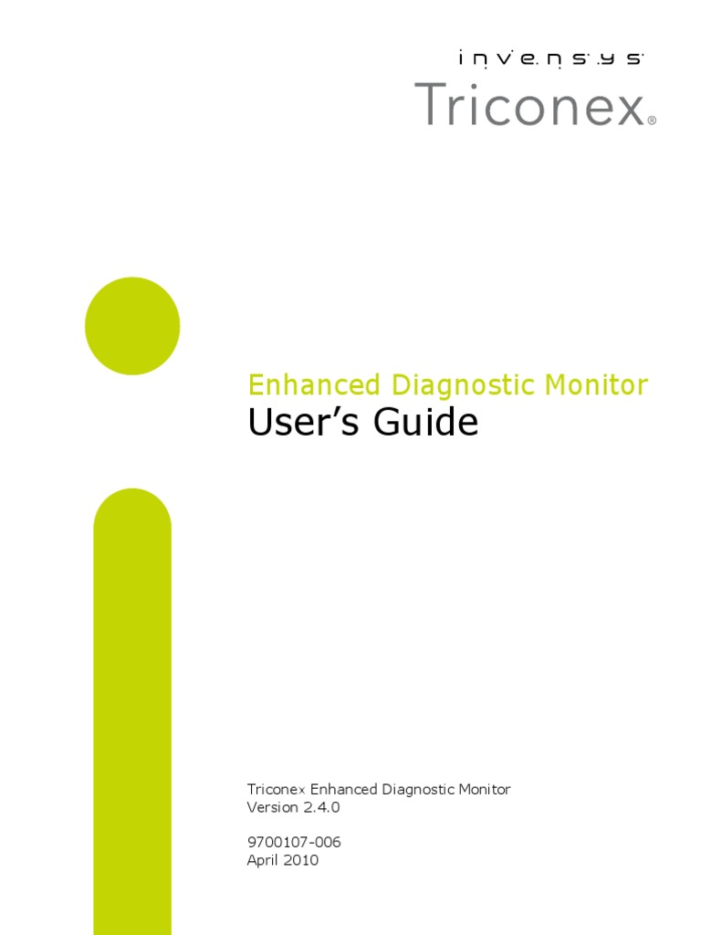 9720107-006 Enhanced Diagnostic Monitor v2.4.0 Users Guide | PDF ...