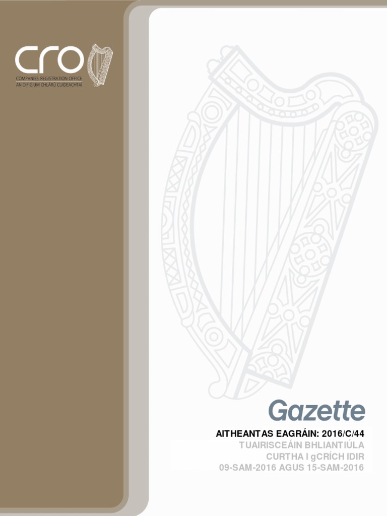 Annual Company Registration Report 2016 | PDF | Business