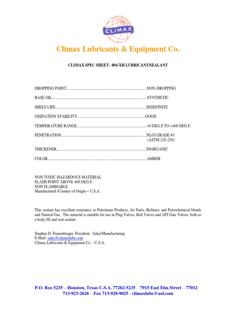 Spec_Sheet_-_804-XH - Halliburton