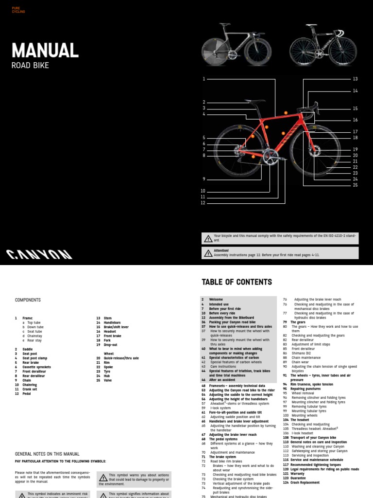 Manual: Road Bike | PDF | Wheel | Outdoor Recreation