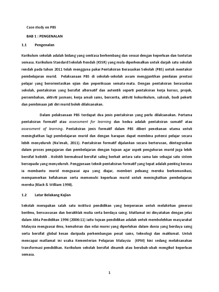 Case Study On PBS | PDF | Kesehatan Holistik