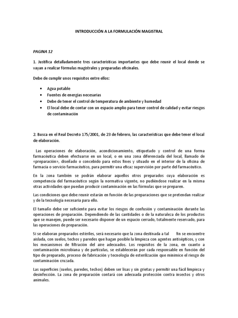 Introduccion A La Formulacion Magistral | PDF | Farmacia | Farmacéutico