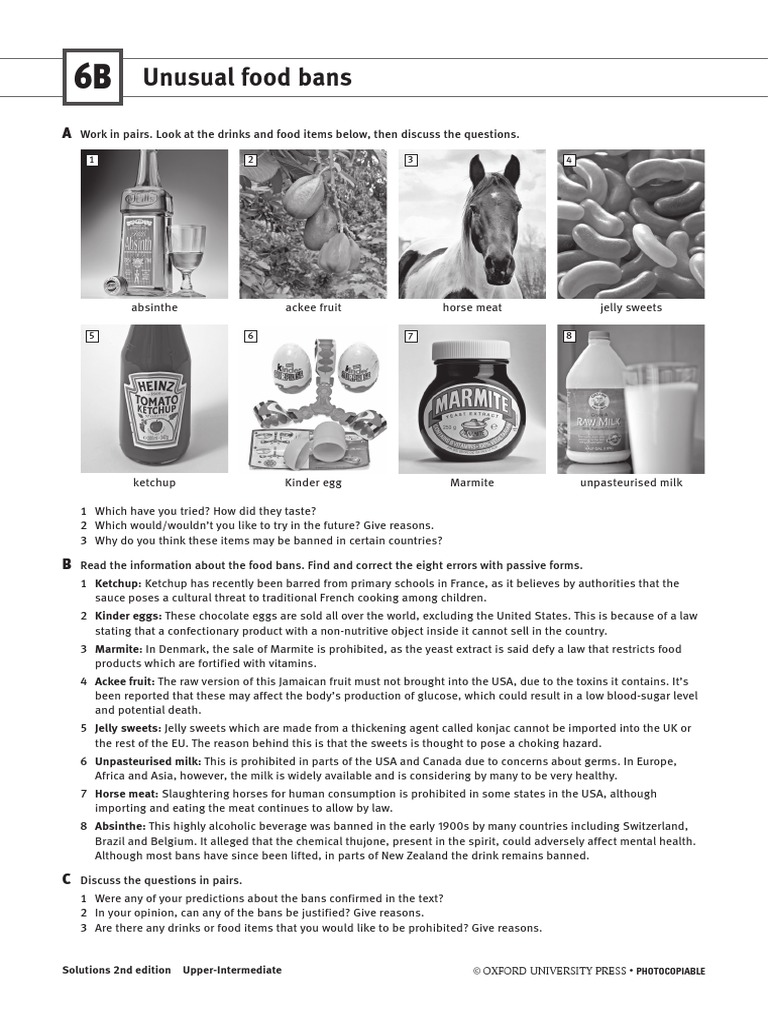 Classroom Activity 6b PDF | PDF | Foods | Fruit Preserves