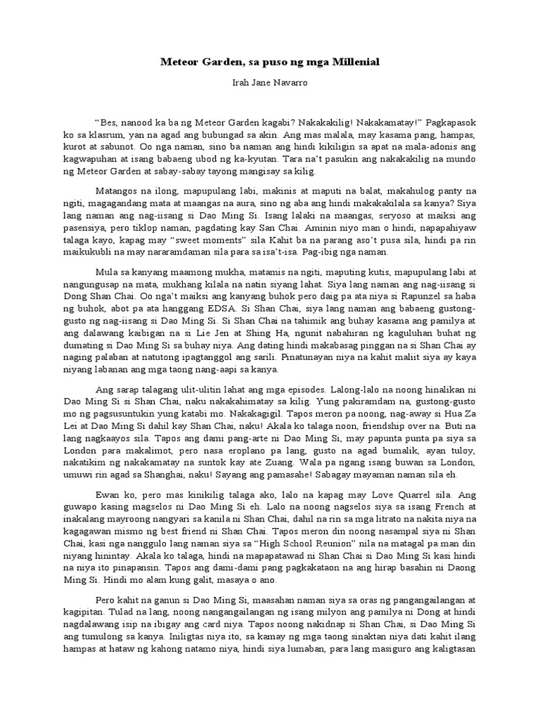 Meteor Garden | PDF