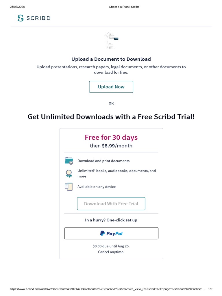 Get Unlimited Downloads With A Free Scribd Trial! | PDF