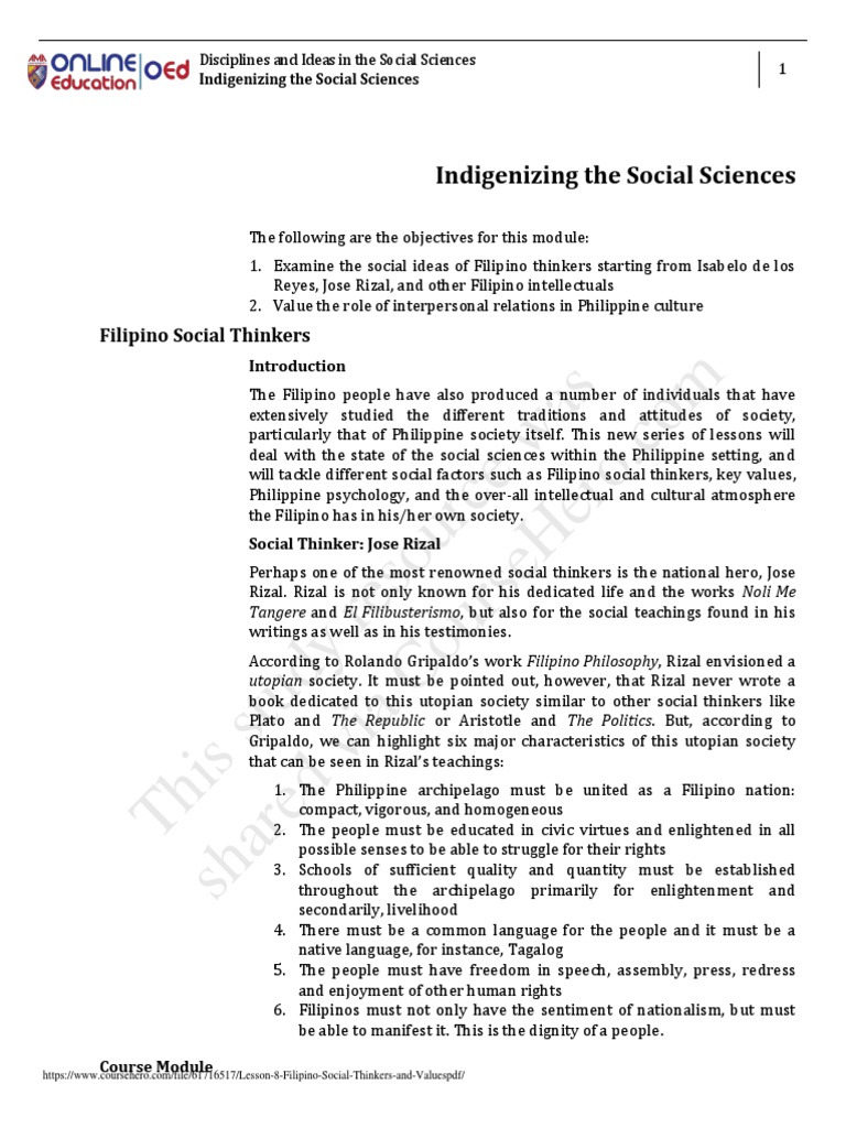This Study Resource Was: Indigenizing The Social Sciences | PDF ...
