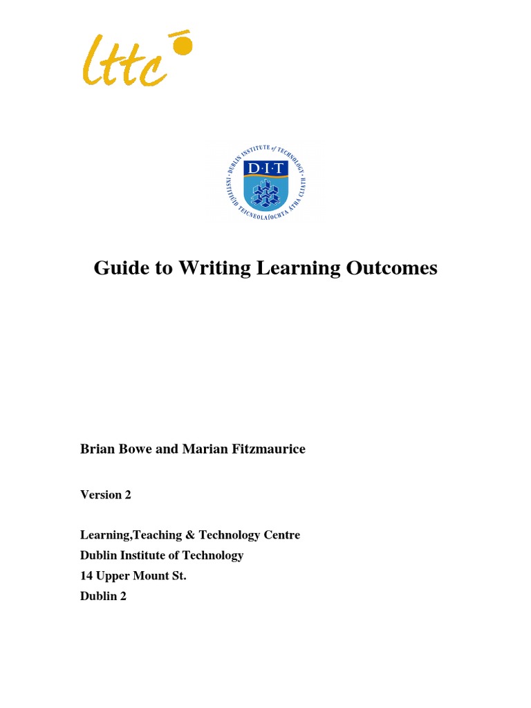 Microsoft Word - LearningOutcomesGuide | PDF | Educational Assessment ...