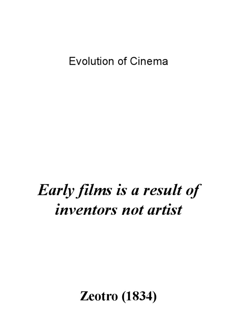 Evolution of Cinema | PDF