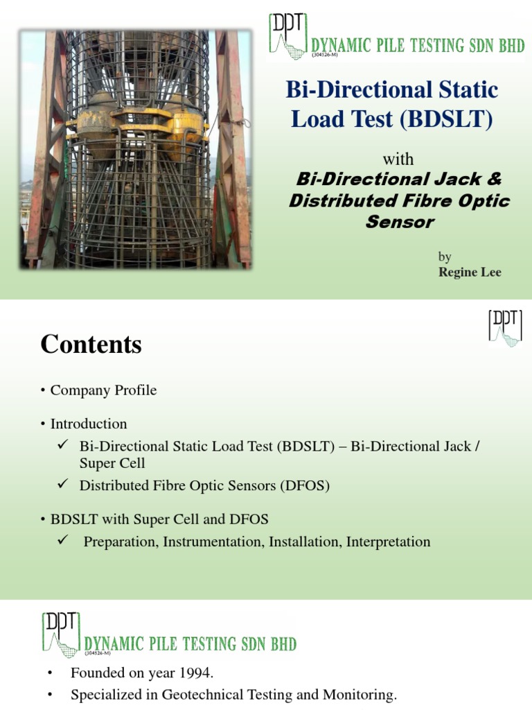 Bi-Directional Load Test | PDF | Deep Foundation | Optical Fiber