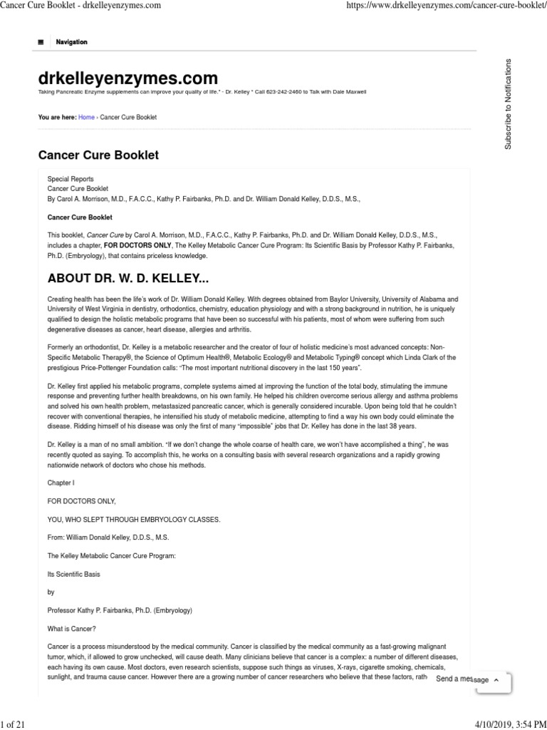 Cancer Booklet PDF | PDF