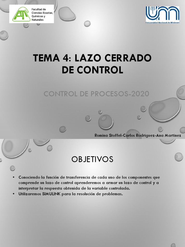 Lazo Cerrado de Control | PDF | Sistema de control | Controlador lógico ...