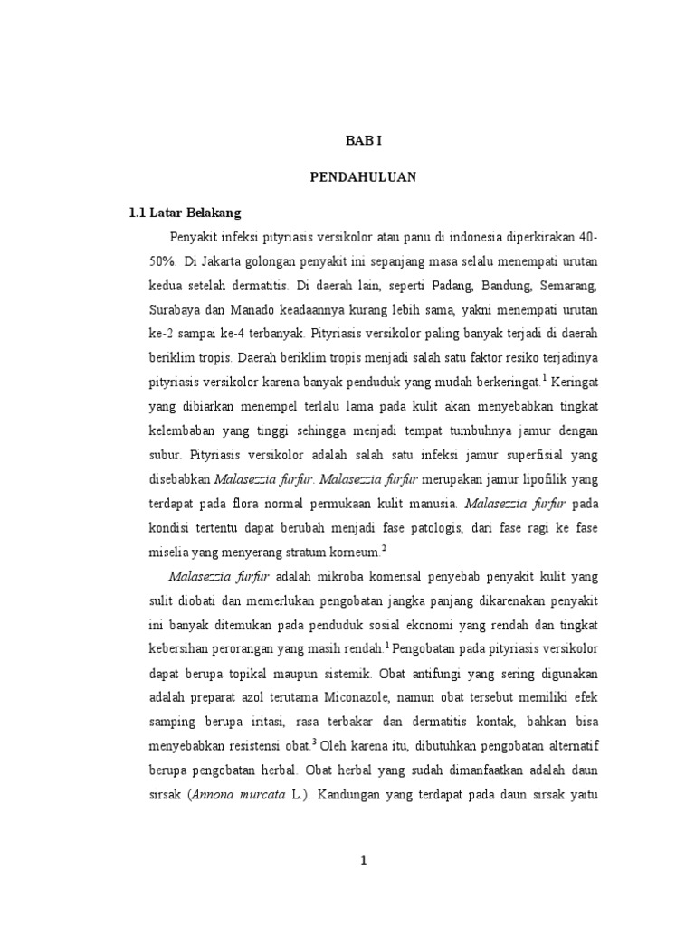 BAB I, BAB II, Bab III Daun Sirsak Udh Sitasi Mendelay | PDF | Sains & Matematika