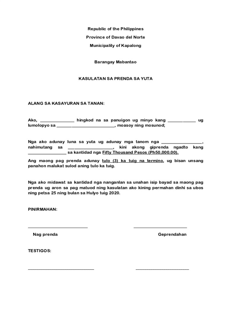 SAMPLE Kasulatan Bahin Sa Yuta | PDF