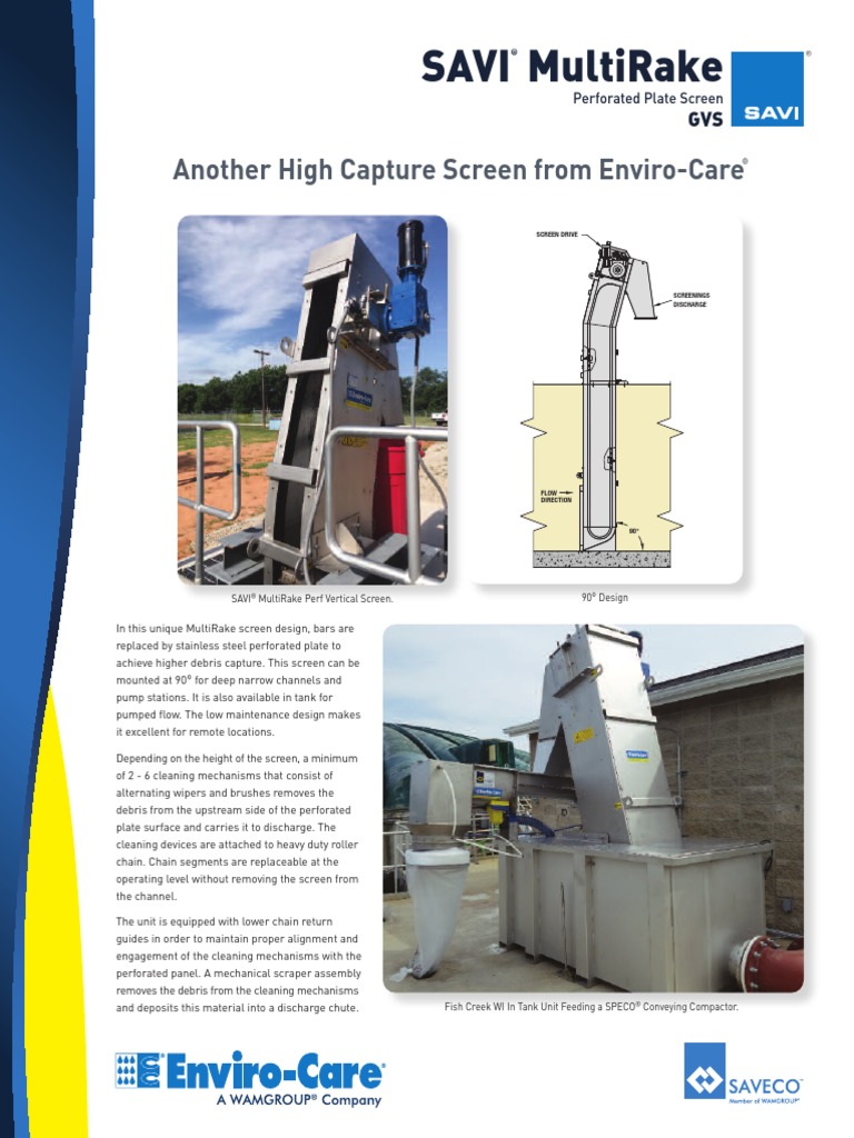 Savi Multirake: Another High Capture Screen From Enviro-Care | PDF ...